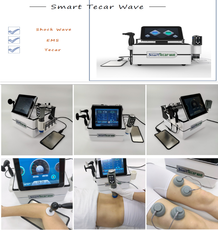 3 in 1 EMS Ret Cet Rf Tecar Pro Back Pain Shocktwave Diathermy Physio ...