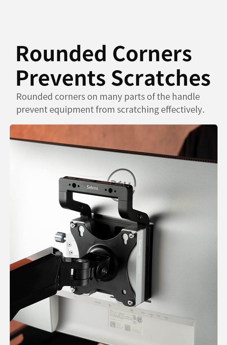 Selens Monitor Handle Non-slip Mulit-hole Expansion Quick Installation ...