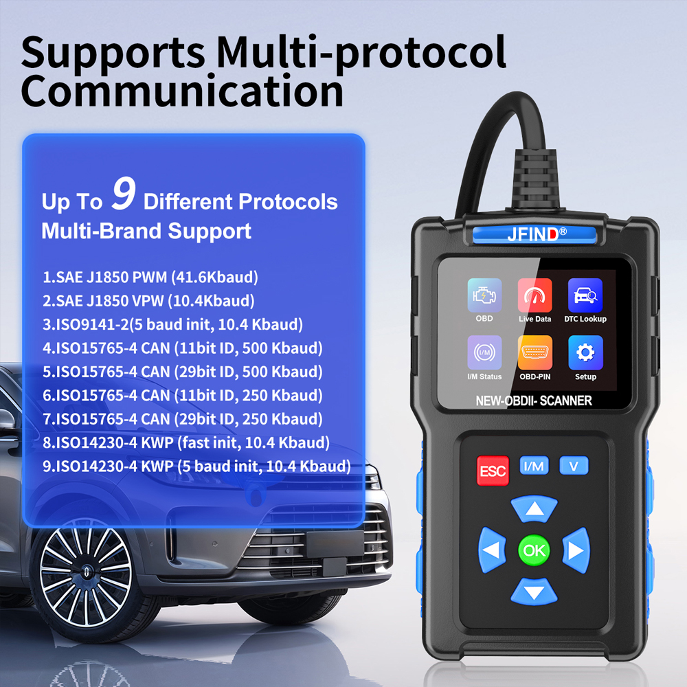 [Melayu Menu] JFIND JF700 Car & Motorcycle OBD2 Scanner for Perodua ...