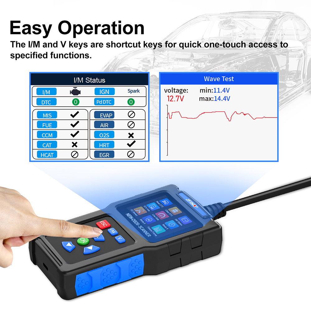 [Melayu Menu] JFIND JF700 Car & Motorcycle OBD2 Scanner for Perodua ...