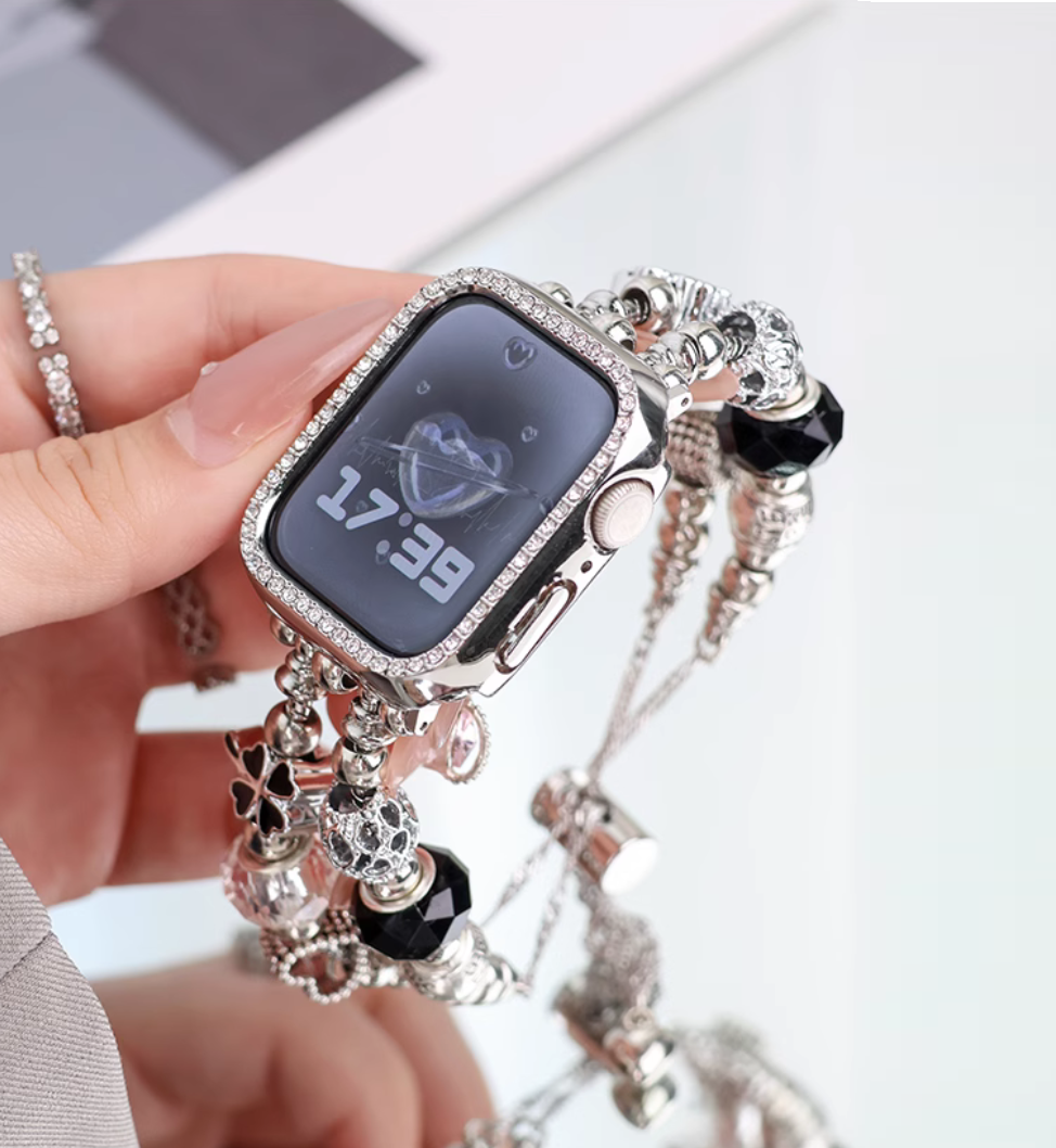 Luxury Jewelry DIY Gem Agate Pandora I Watch Strap Style Manual Band ...