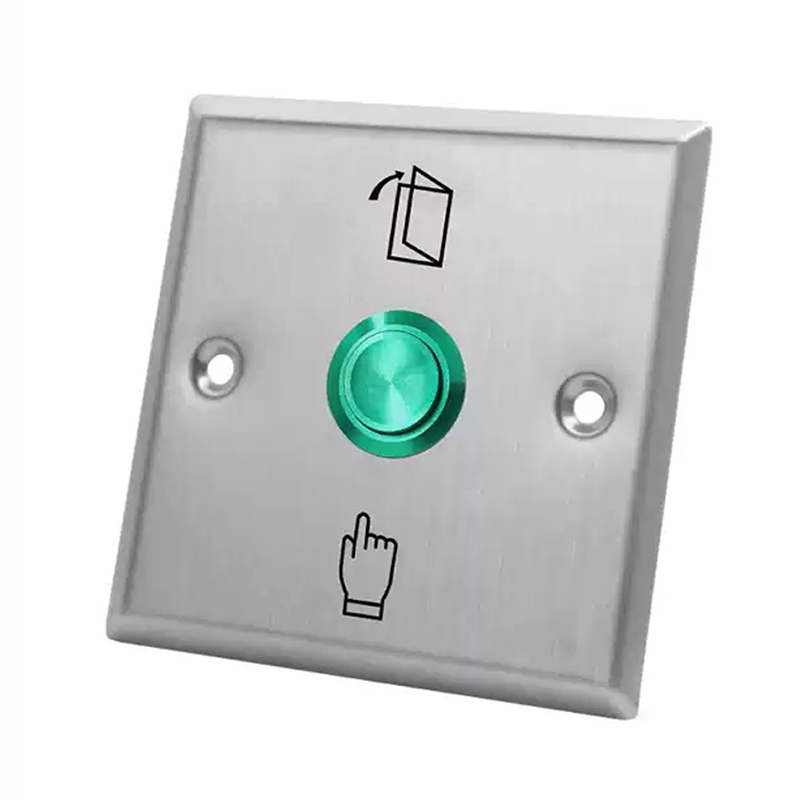 Stainless EXIT Button Door Release Automatic Reset Green Button ...