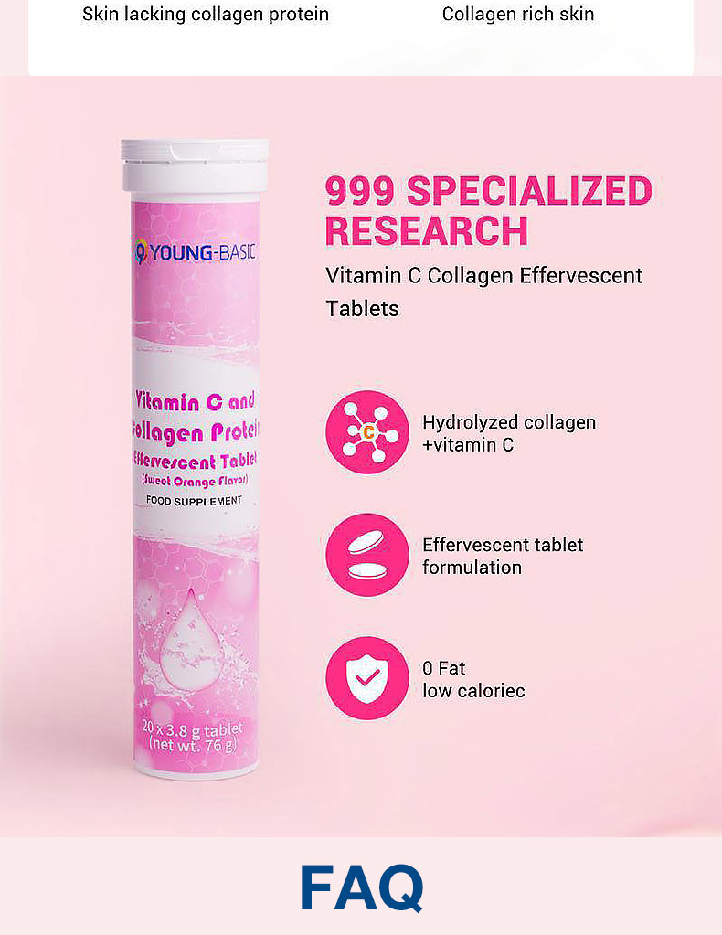 999 Collagen Peptide+Vitamin C+Niacin Effervescent halal for Anti Aging ...
