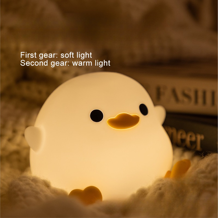 Actver.Cute Bean Duck LED Night Light Cartoon duck light lamp USB ...