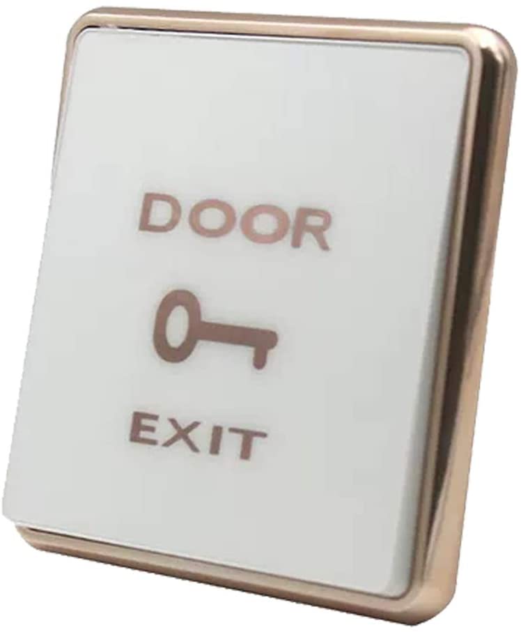 Plastic White Exit Push Button Door Release NO/NC/COM Output for Access ...