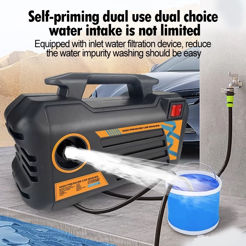 🔥MY Stock🔥3000W High Pressure Water Jet Car Wash Home Cleaner Spray Car Washer Automatic Water ...