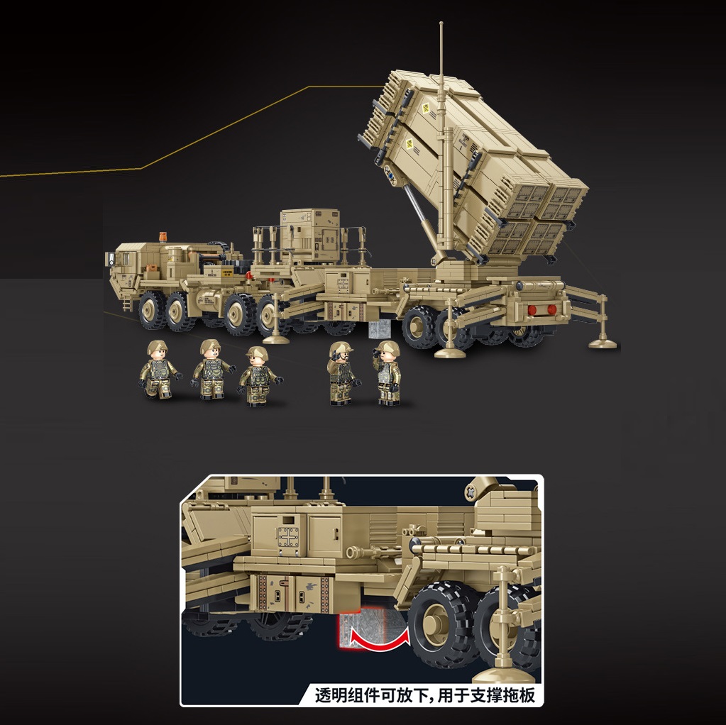 M983 MSSL Vehicle Building Blocks 2566 Pcs Panlos Brick Tank Bricks Toy ...