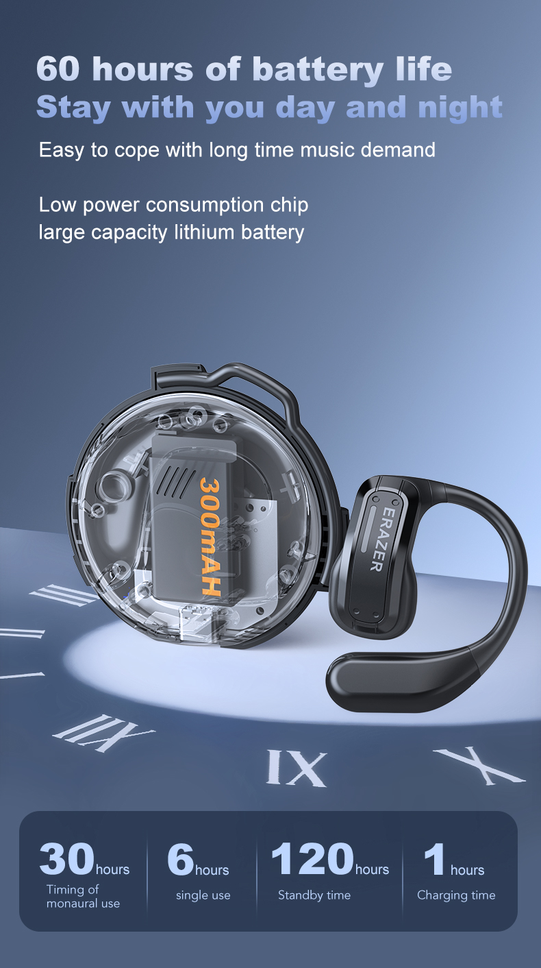 Lenovo ERAZER X8 AI Translator Earbud Bluetooth Earphone OWS Open ...