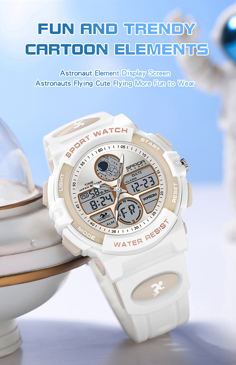 SANDA Kids Waterproof Luminous Quartz Watch 6135-2 | Shopee Malaysia