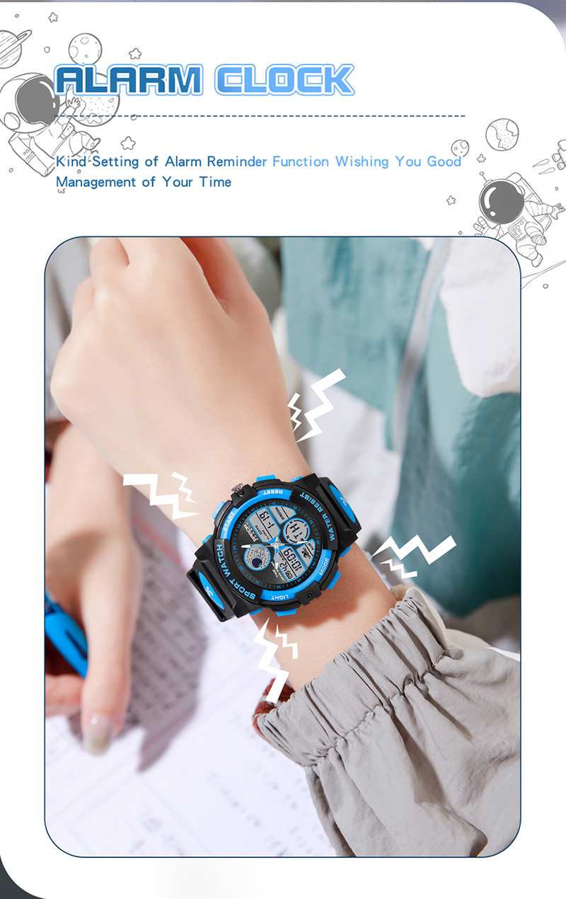 SANDA Kids Waterproof Luminous Quartz Watch 6135-2 | Shopee Malaysia