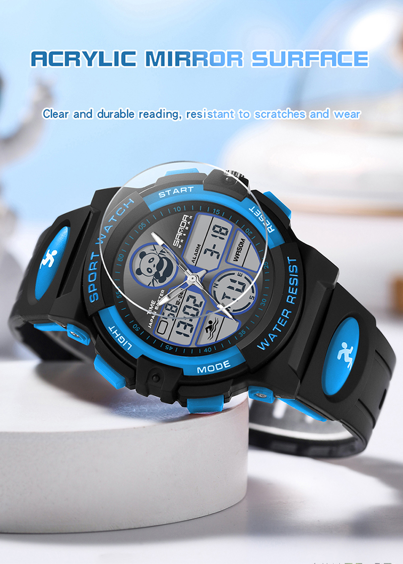 SANDA Kids Waterproof Luminous Quartz Watch 6135-2 | Shopee Malaysia