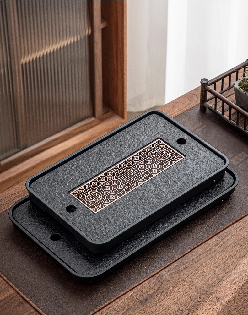 🔥Local seller🔥 Tea Tray / Chinese Gongfu Tea Trays With Drainage System ...