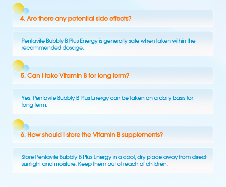 Pentavite Bubbly B Plus Energy Lemon Soda Chewable Vitamin B Complex ...