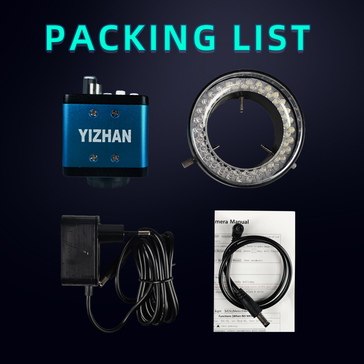 YIZHAN Microscope Camera 1080P 2160P HDMI VGA USB Type-C Transport ...