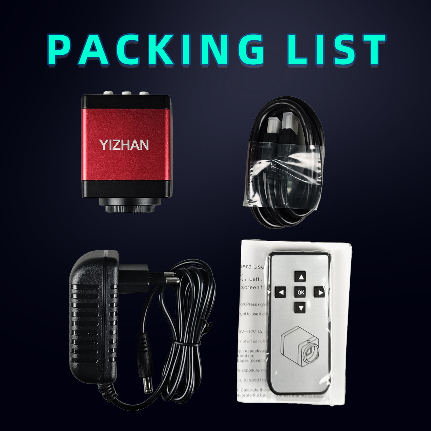 YIZHAN Microscope Camera 1080P 2160P HDMI VGA USB Type-C Transport ...