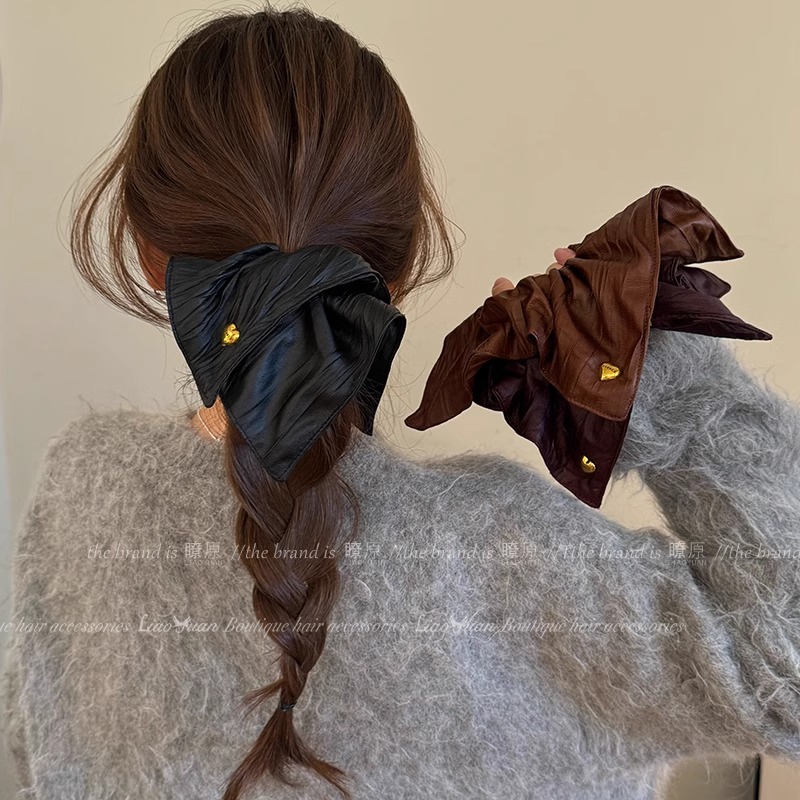 Atmospheric Elegant pu Square Headband 2024 New Style High-End Tie Hair ...