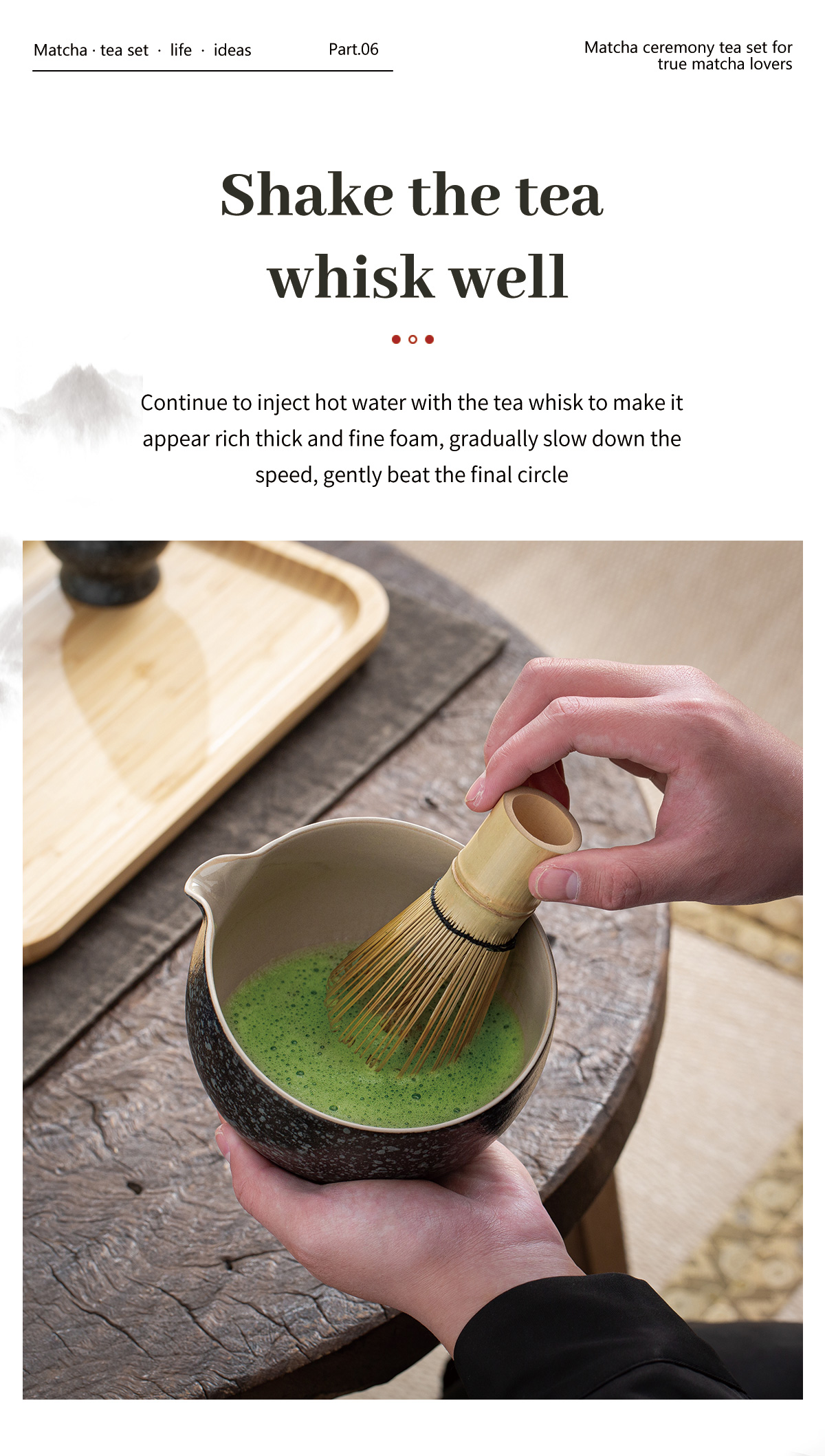 TEANAGOO Japanese Tea Set (7pcs) Matcha Whisk Set Matcha Bowl with ...