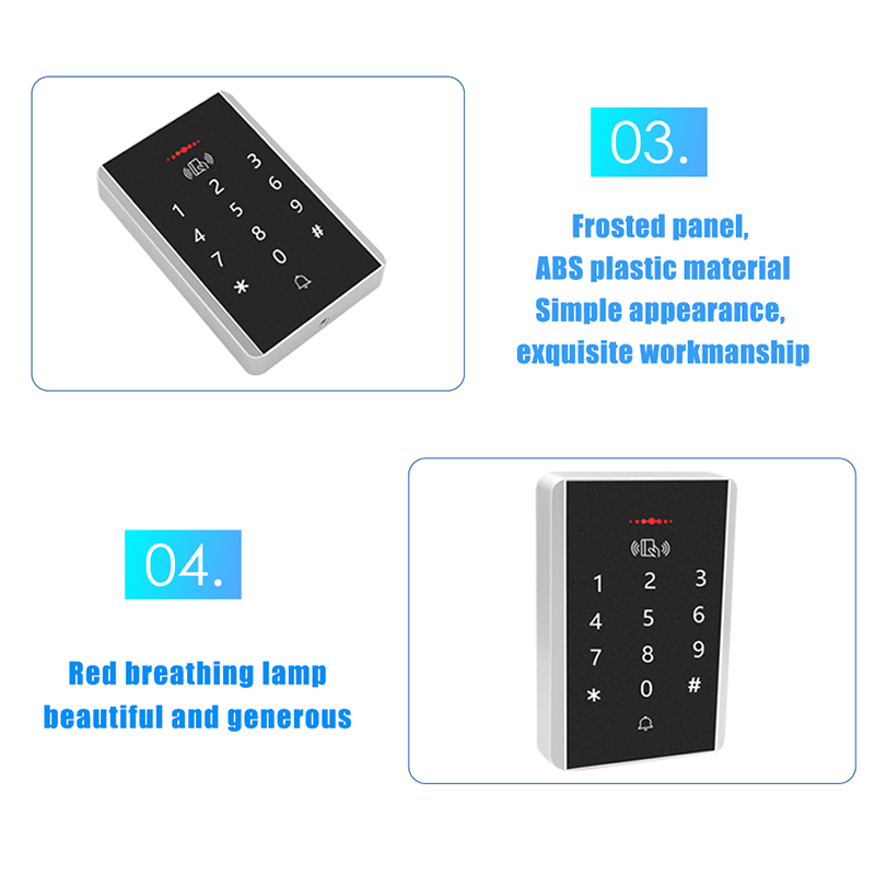 125Khz RFID Access Control Keypad digital panel Card Reader Door Lock System Standalone Access ...