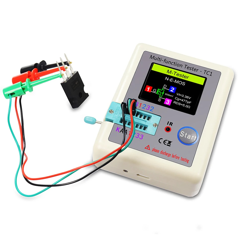 Multifunctional Transistor Tester Multimete TFT Colorful Display LCR-7 ...