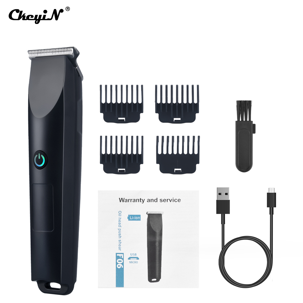 Ckeyin Men Rechargeable Professional Hair Clipper and Beard Trimmer ...