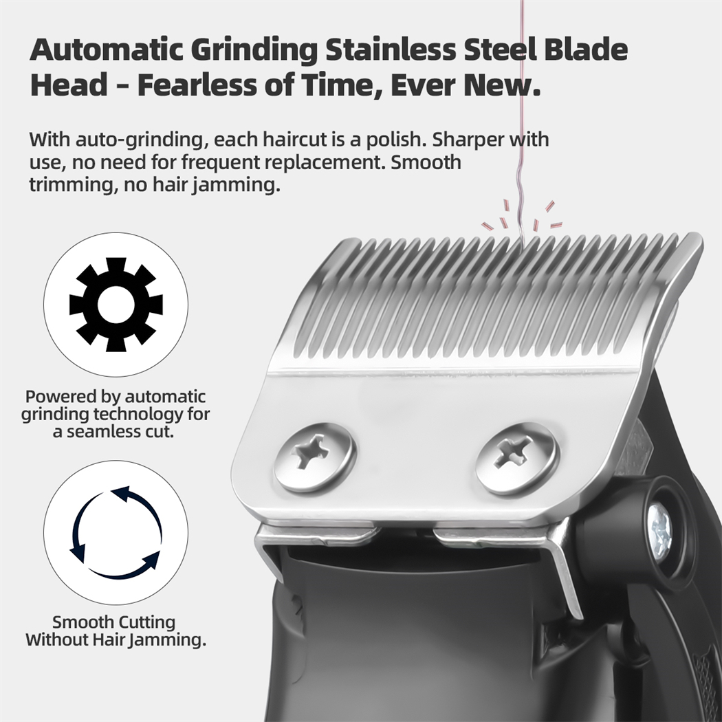 Ckeyin Hair Clipper Multifunctional Men Hair Trimmer Powerful Battery ...