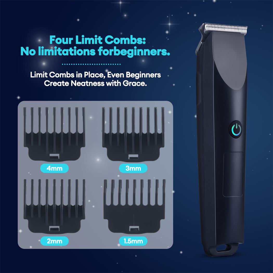 Ckeyin Men Rechargeable Professional Hair Clipper and Beard Trimmer ...