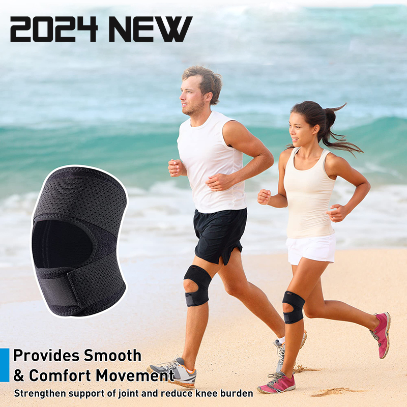 Knee Brace for Women Men Knee Support with Side Stabilizers Adjustable ...
