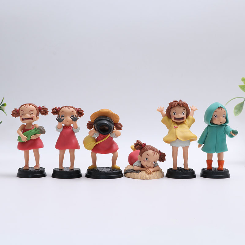 6Pcs/Set 4-8cm Miyazaki Hayao Anime Series Ponyo on the Cliff Figure ...