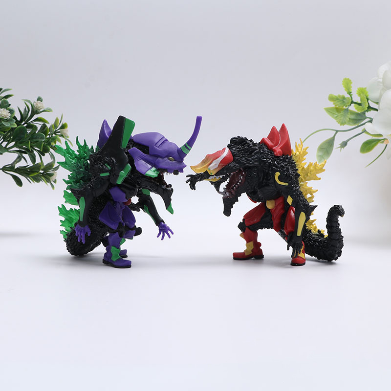2Pcs/Set 8cm Anime Neon Genesis Evangelion Godzilla Monster EVA ...