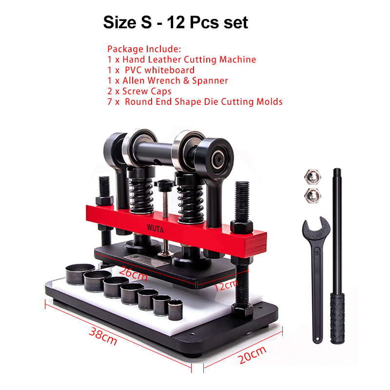 WUTA Leather Cutting Machine Manual Die Cutter Embossing Shaping Tools ...