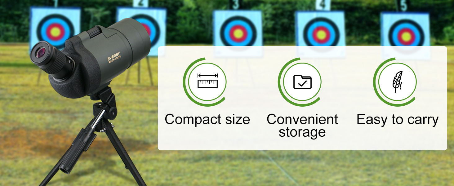 SVBONY Zoom Angled Waterproof Spotting Scopes With Tabletop Tripod SV28 ...