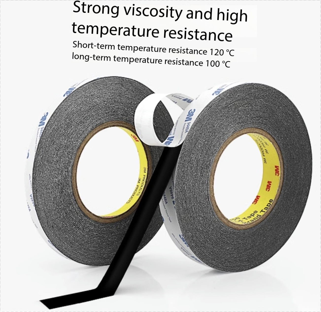3M 9448AB Double Sided Tape Adhesive Tape Black Double-sided Adhesive ...