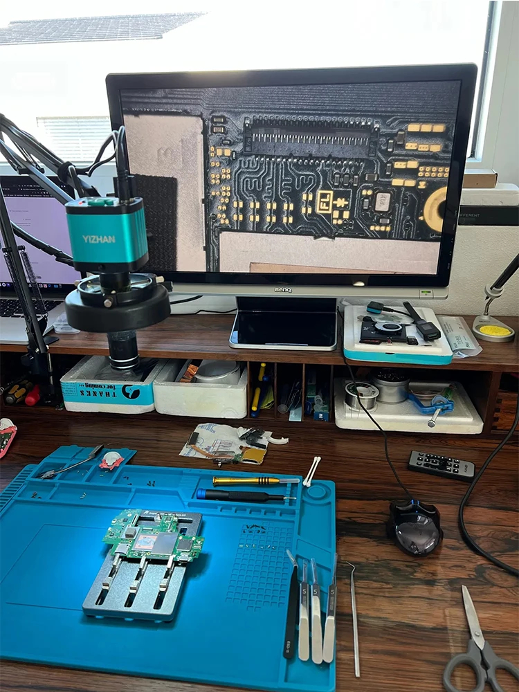 YIZHAN 48MP 1080P HDMI USB Digital Video Microscope phone repair for ...