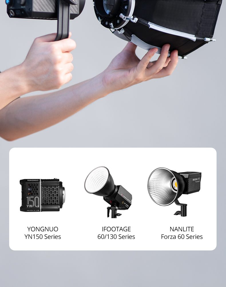 Ambitful PS20 Mini/30 Mini One-Second Quick Release Parabolic Softbox Mini Bowens Mount For ...