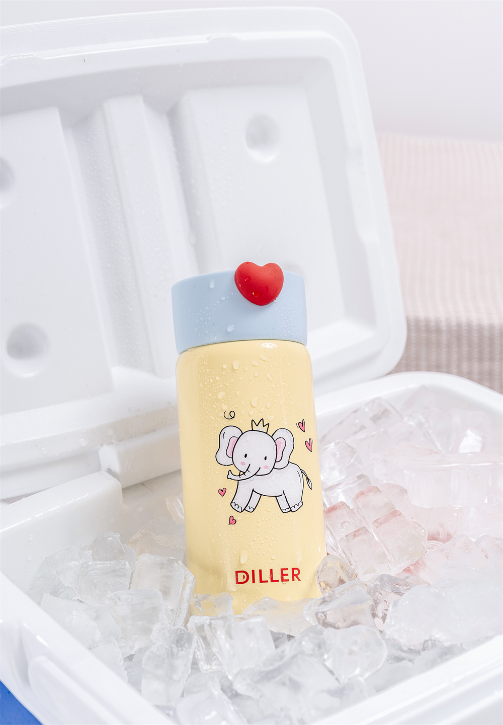 Diller Vacuum Flask Thermos 316 Stainless Steel Cute Mini Drinking ...
