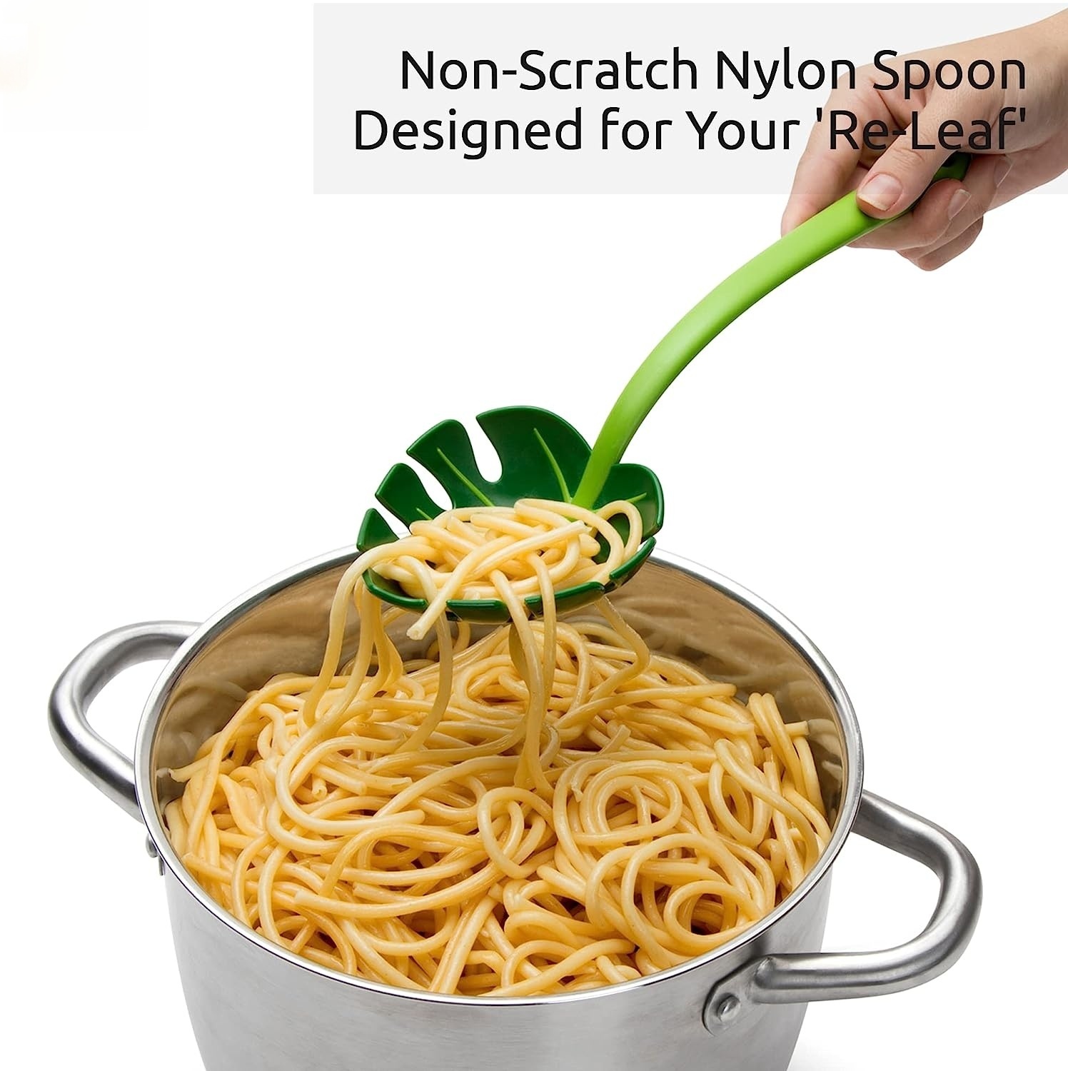 Jungle Spoon Monstera Ladle- BPA-Free Kitchen Spoon High Heat Resistant ...