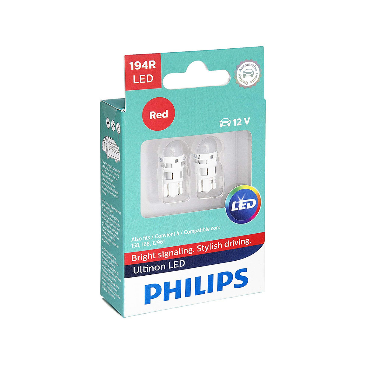 Philips Ultinon LED T10 W5W 12V 6000K 4000K White Warm White Amber Red ...