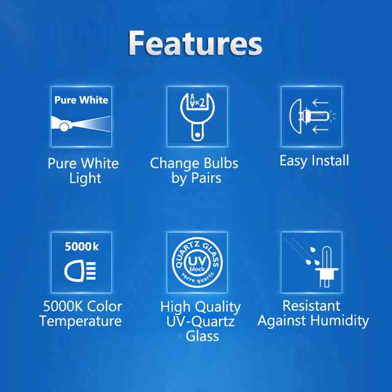 Philips Diamond Vision H1 H3 H4 H7 H8 H11 HB3 HB4 H27/2 12V 55W 5000K ...