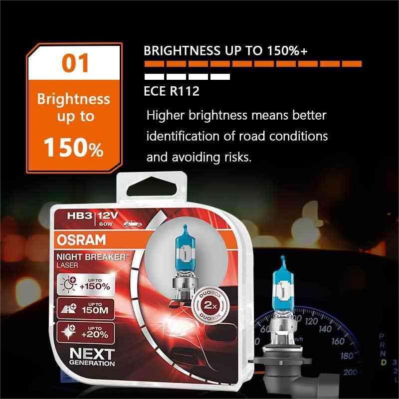 OSRAM Night Breaker Laser Next Generation H1 H3 H4 H7 H8 H11 HB3 HB4 ...