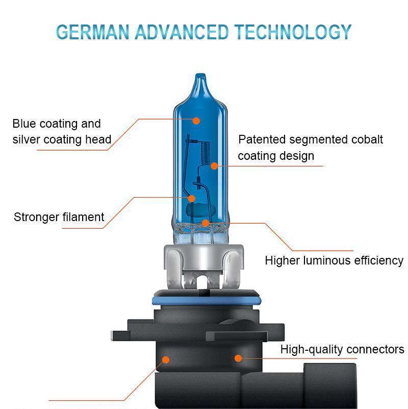 OSRAM Cool Blue Hyper H1 H4 H7 H11 HB3 HB4 12V 5300K White Light Car ...