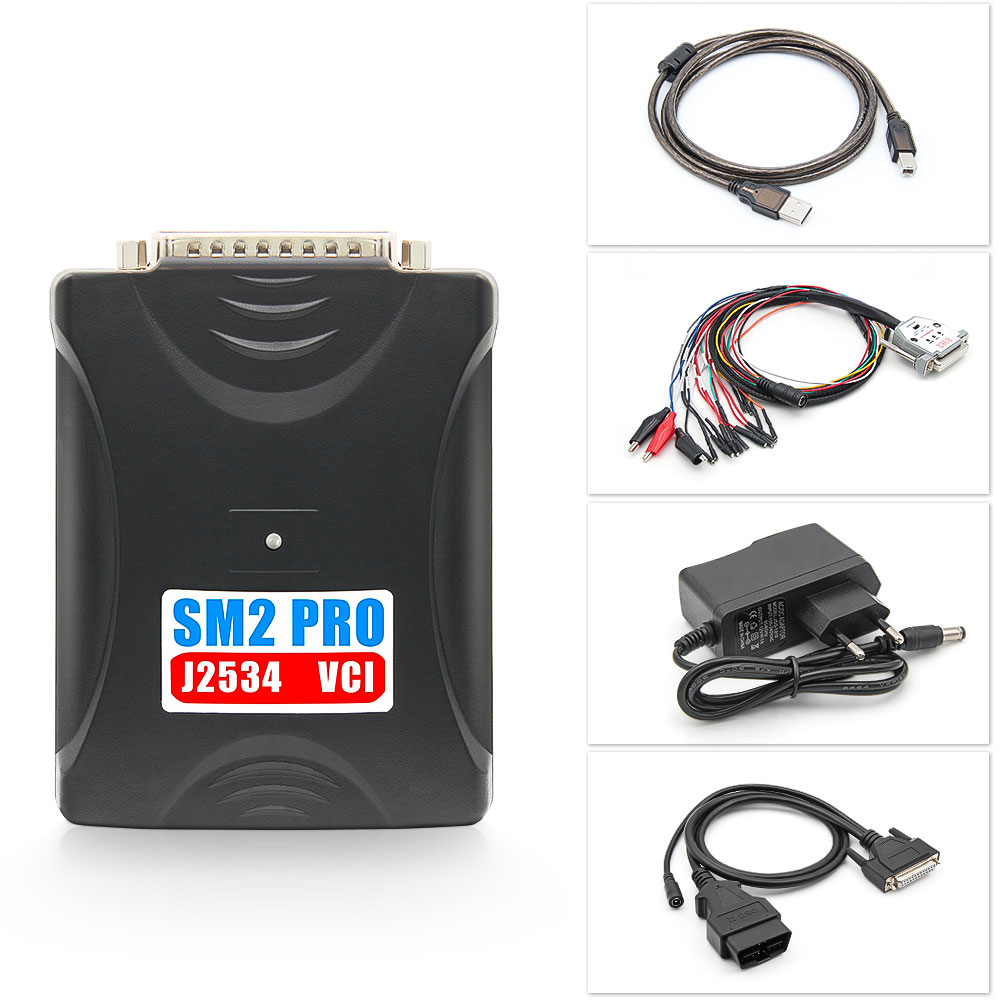 SM2 Pro J2534 VCI 67 in 1 ECU Programmer PCM FLASH Car Diagnostic Tool ...
