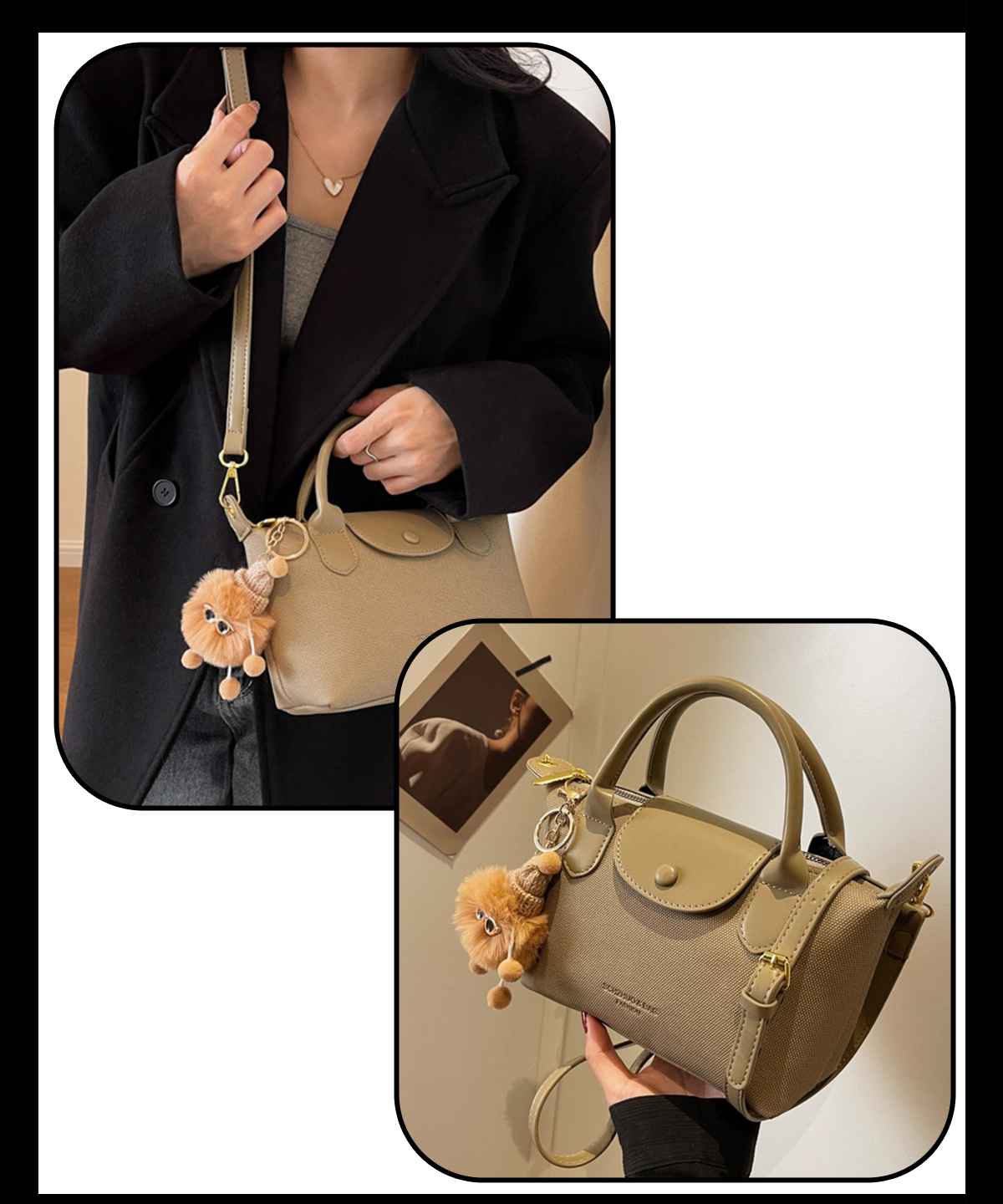 Handheld style Messenger Bag Canvas Thickened Portable Dual-Use ...