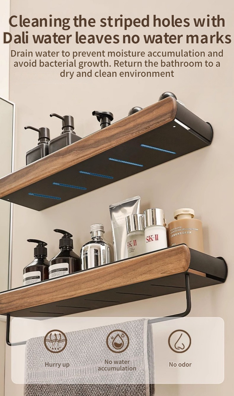 Cocolor Wood Toilet Shelf Bathroom Holder/Shampoo Rack/Washbasin ...