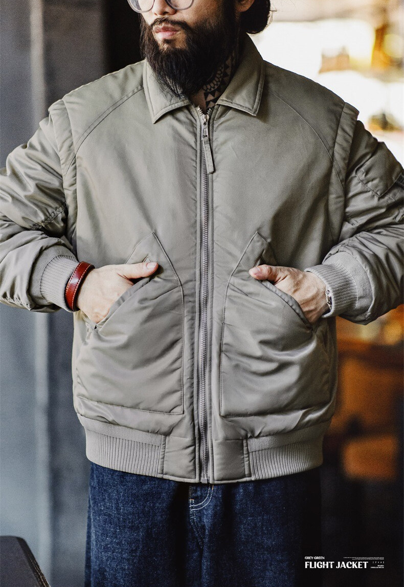 MADEN brand workwear style men's youth winter new American retro CWU-45P pilot jacket cotton ...