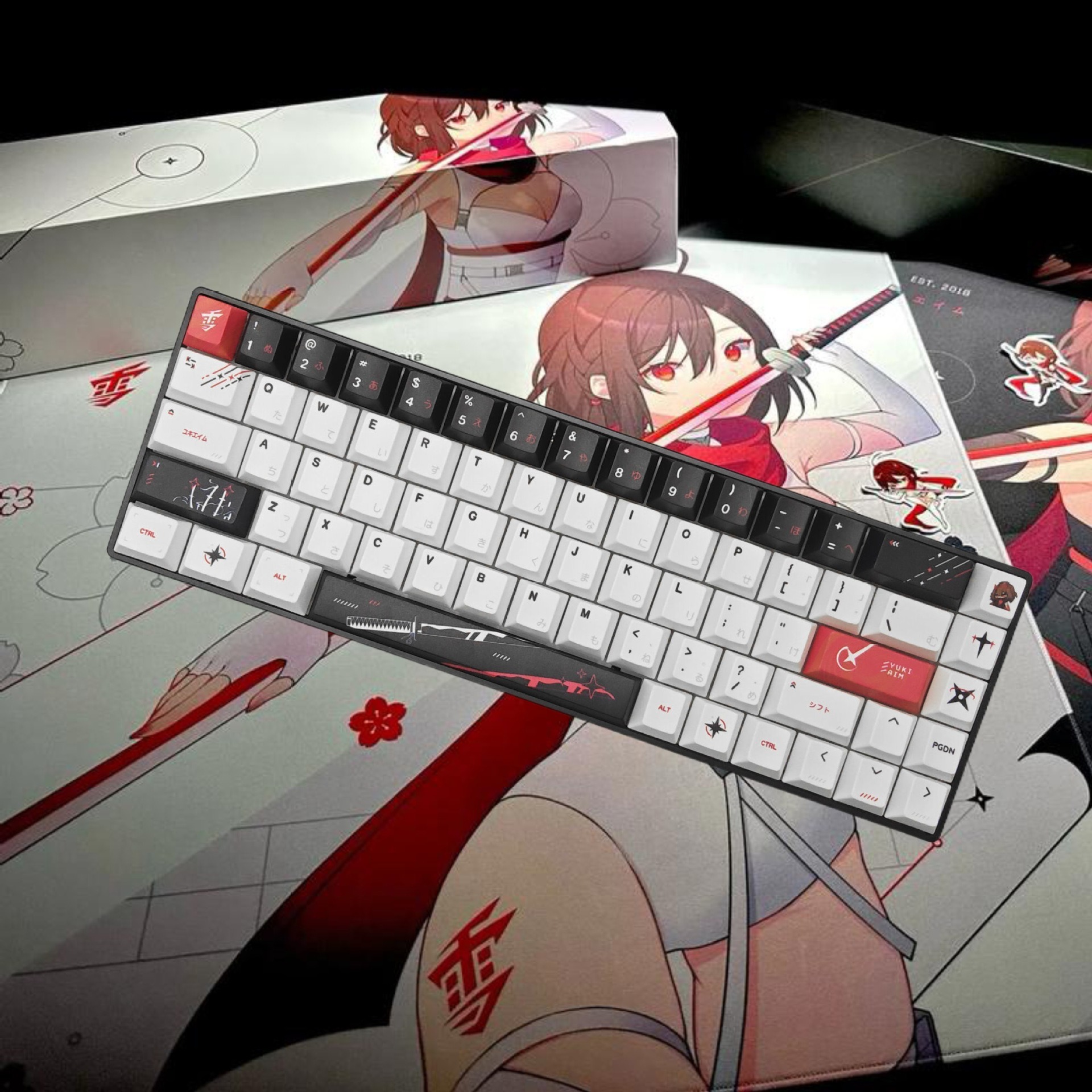-LW- Yuki aim PBT Material CHERRY Profile 134 Keys Mechanical Keyboard Keycaps | Shopee Malaysia