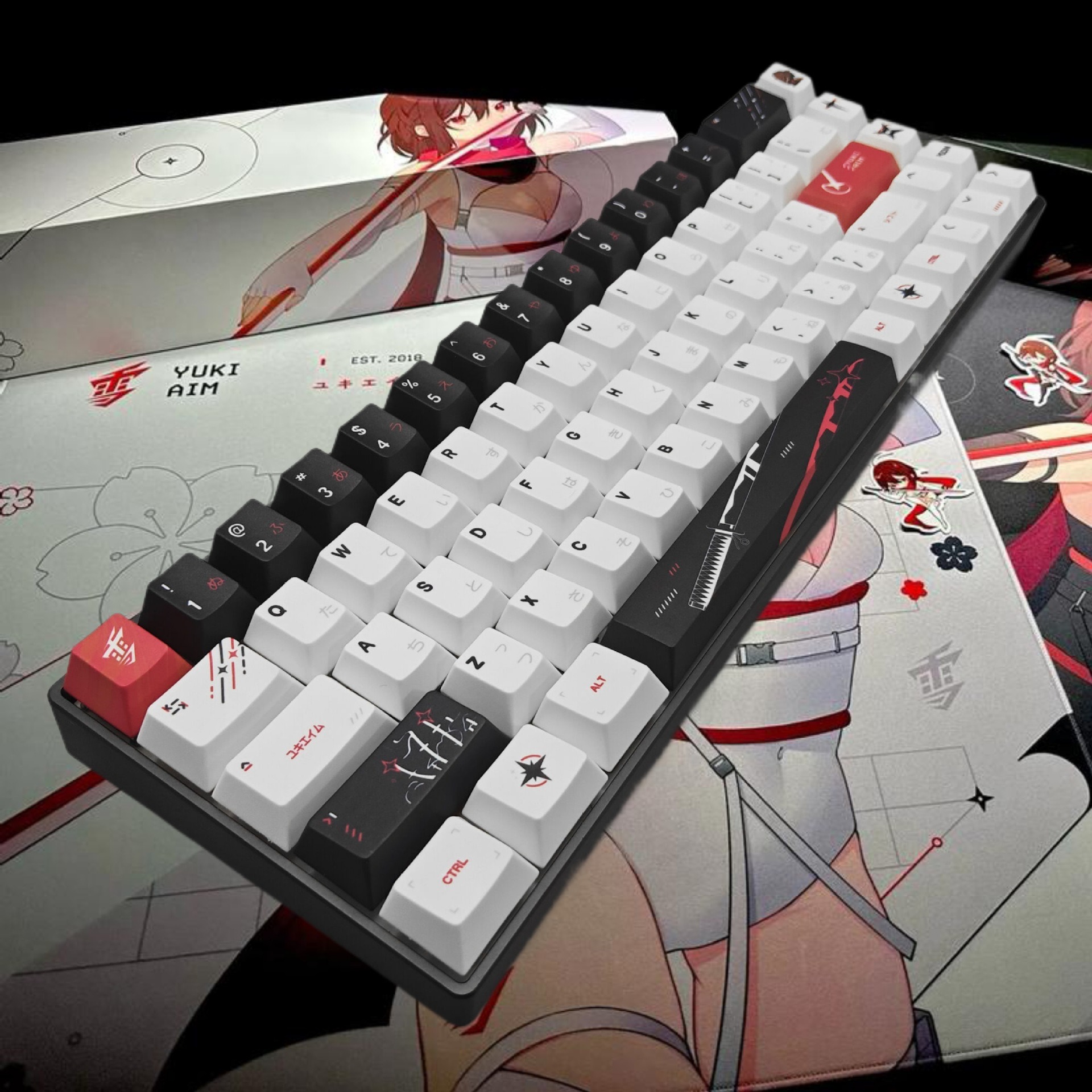 -LW- Yuki aim PBT Material CHERRY Profile 134 Keys Mechanical Keyboard Keycaps | Shopee Malaysia