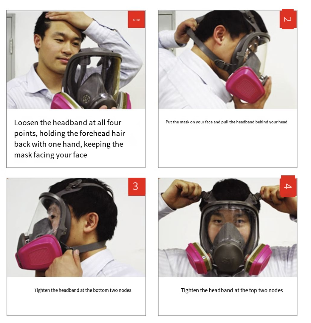 Genuine 3M 6900 Full Facepiece Reusable Respirator Mask Large (Brand ...