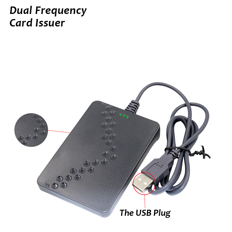 Dual Frequency RFID Card Reader 125KHz Key Fob NFC Smart Card Reader 13 ...