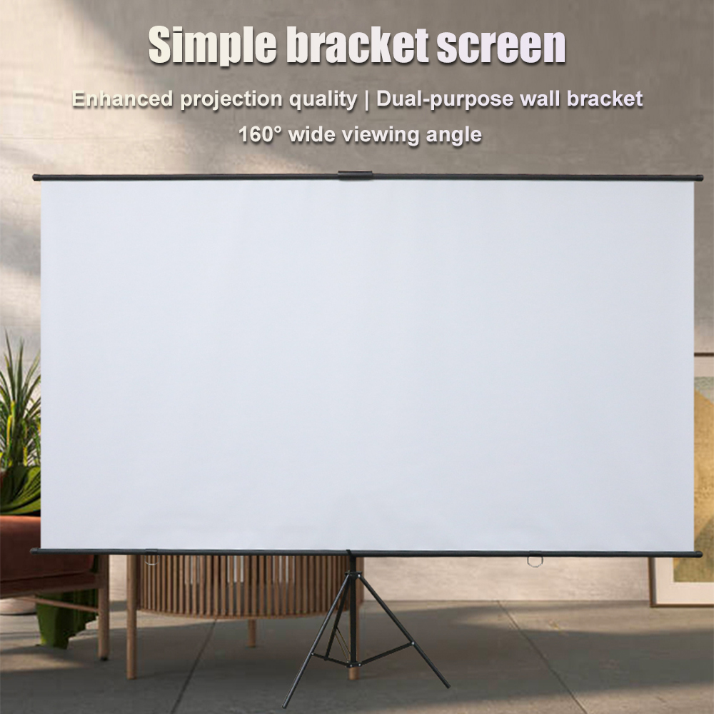 Projector Screen 60/72/80/100 inch HD Projection Screen Tripod Home ...