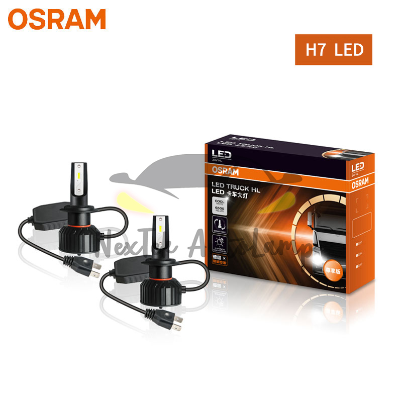 OSRAM TRUCK HL LED H1 H4 H7 24V 45W 6500K Super Bright White Light ...